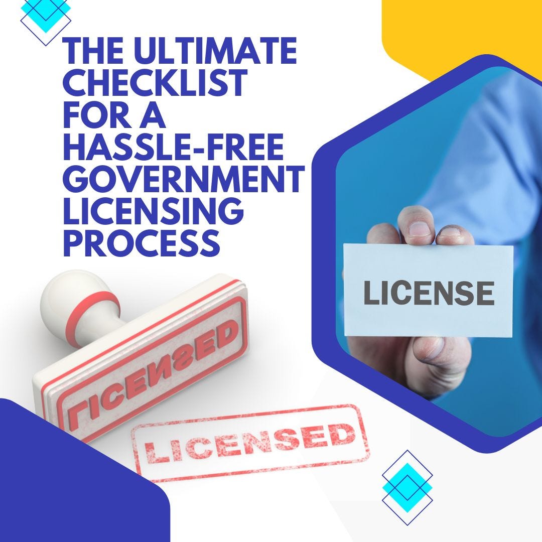 The Ultimate Checklist for a Hassle-Free Government Licensing Process ...