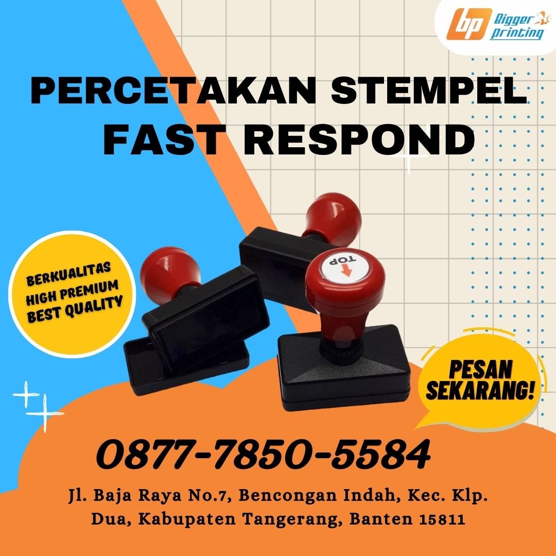 FAST RESPOND, Wa./Call 0877–7850–5584, Cetak stampel custom Di Kec ...