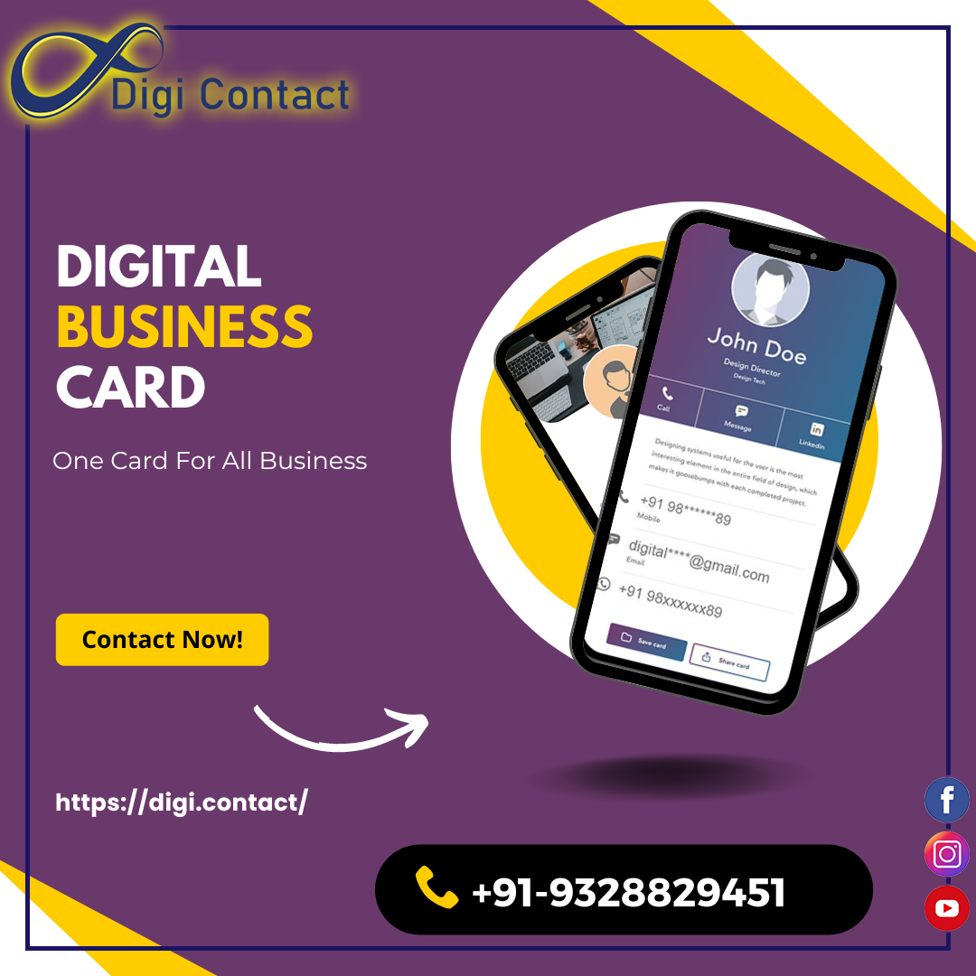 One Card For All Business. . . . #digicontact #digitalcard # ...