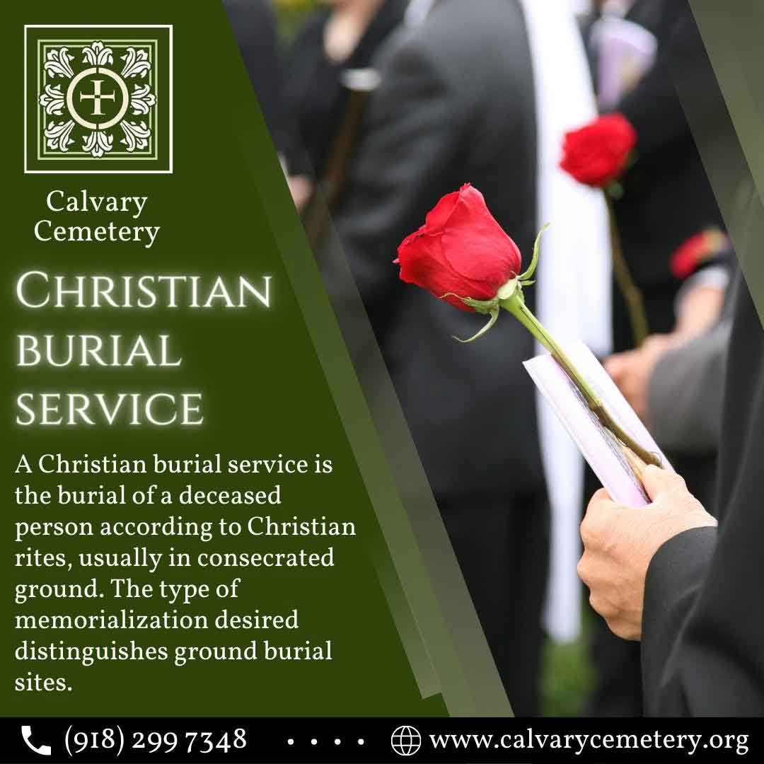 Christian burial service - Calvarycemetery - Medium