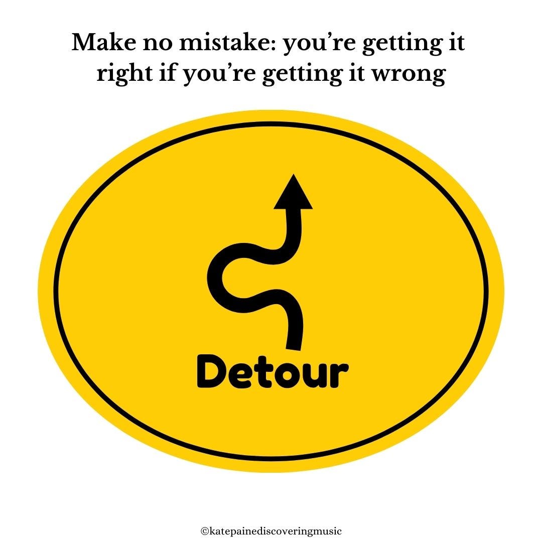 Don’t be mistaken: you’re on the right path if you’re getting it wrong ...
