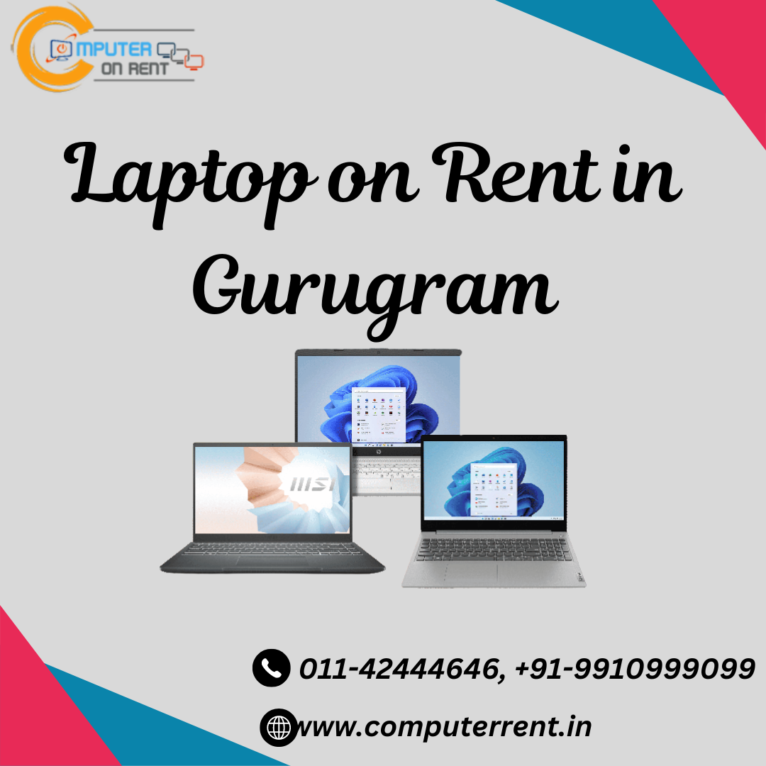 Laptop on rent in Gurugram! 99109999099 - Computer on rent - Medium