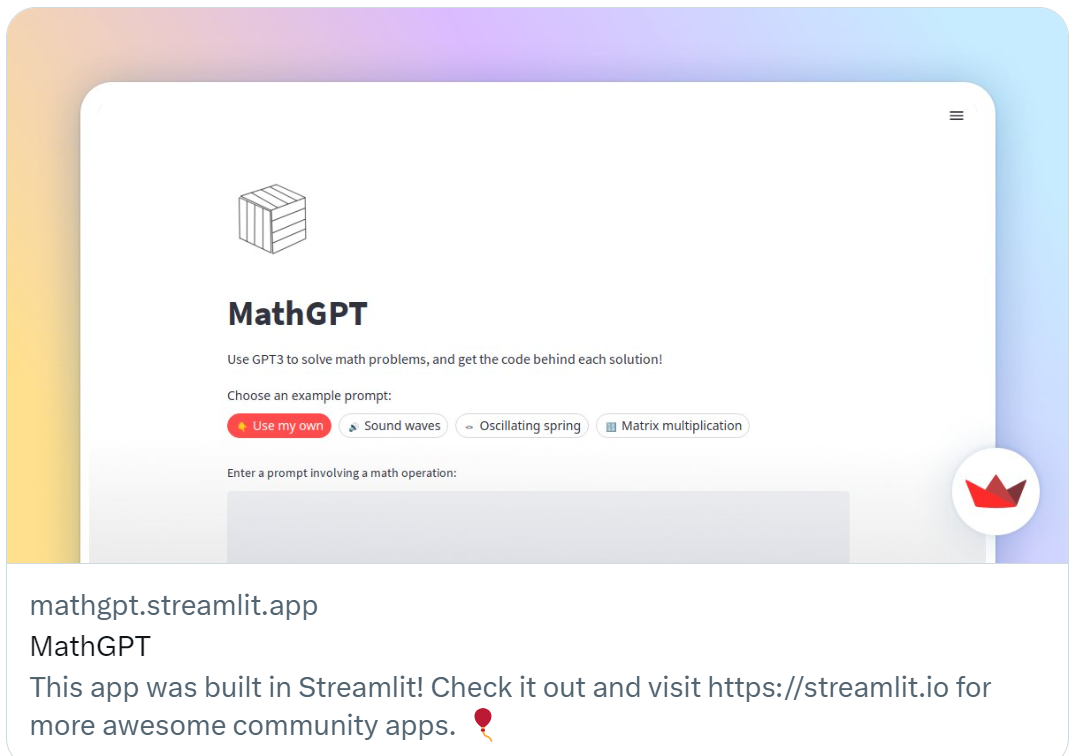 Best prompts for MathGPT Streamlit app | by JOSÉ MANUEL NÁPOLES DUARTE ...