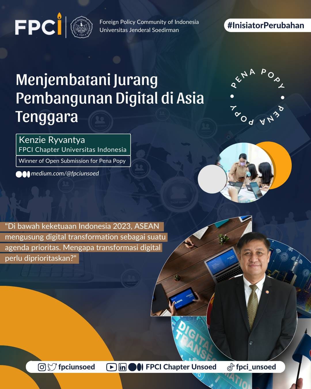 Winner of Open Submission for Pena Popy: Menjembatani Jurang Pembangunan Digital di Asia ...