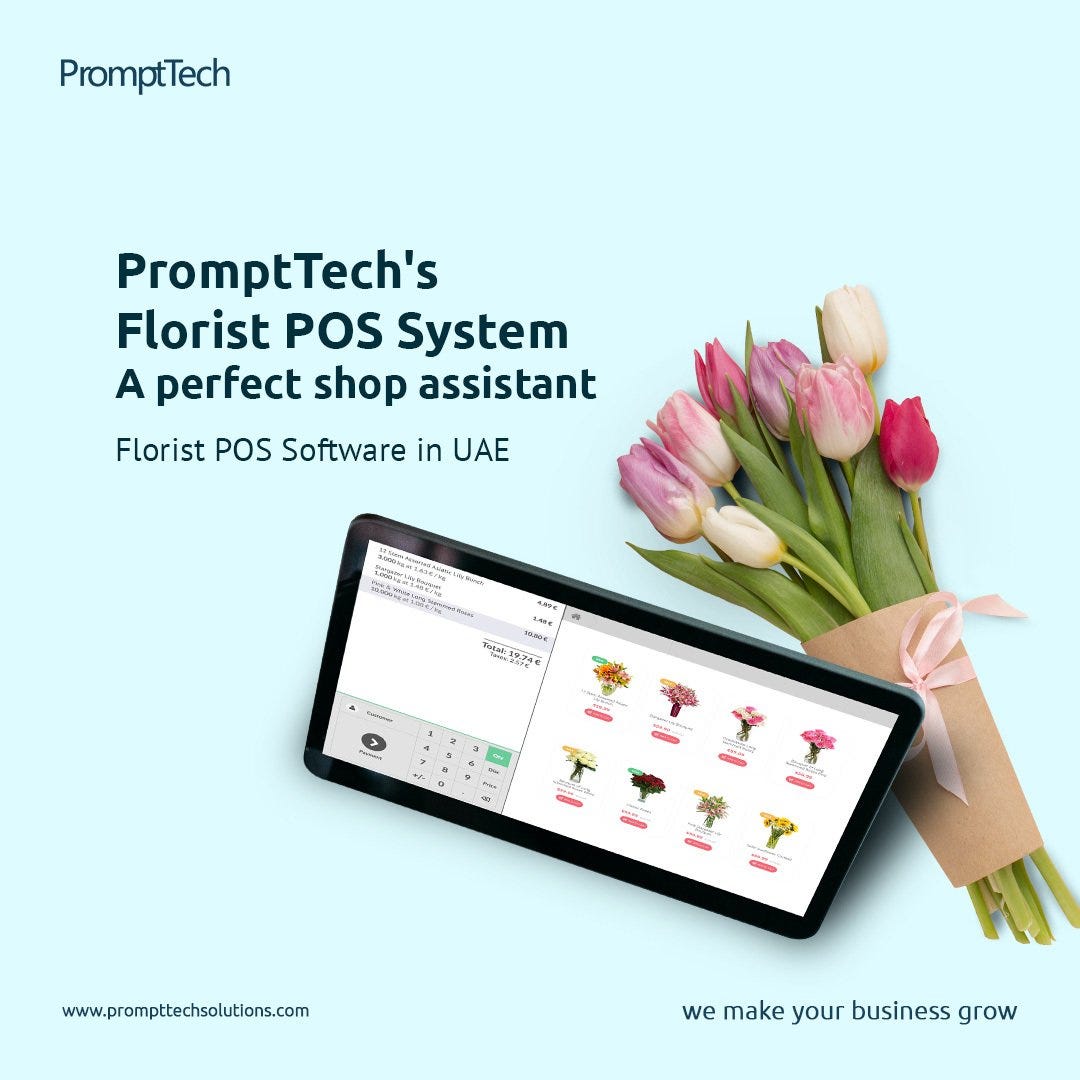 Florist POS System A perfect shop assistant - prompttech Middleeast ...