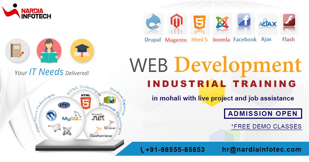 Web Development Industrial Training | by Nardia Infotech | Medium
