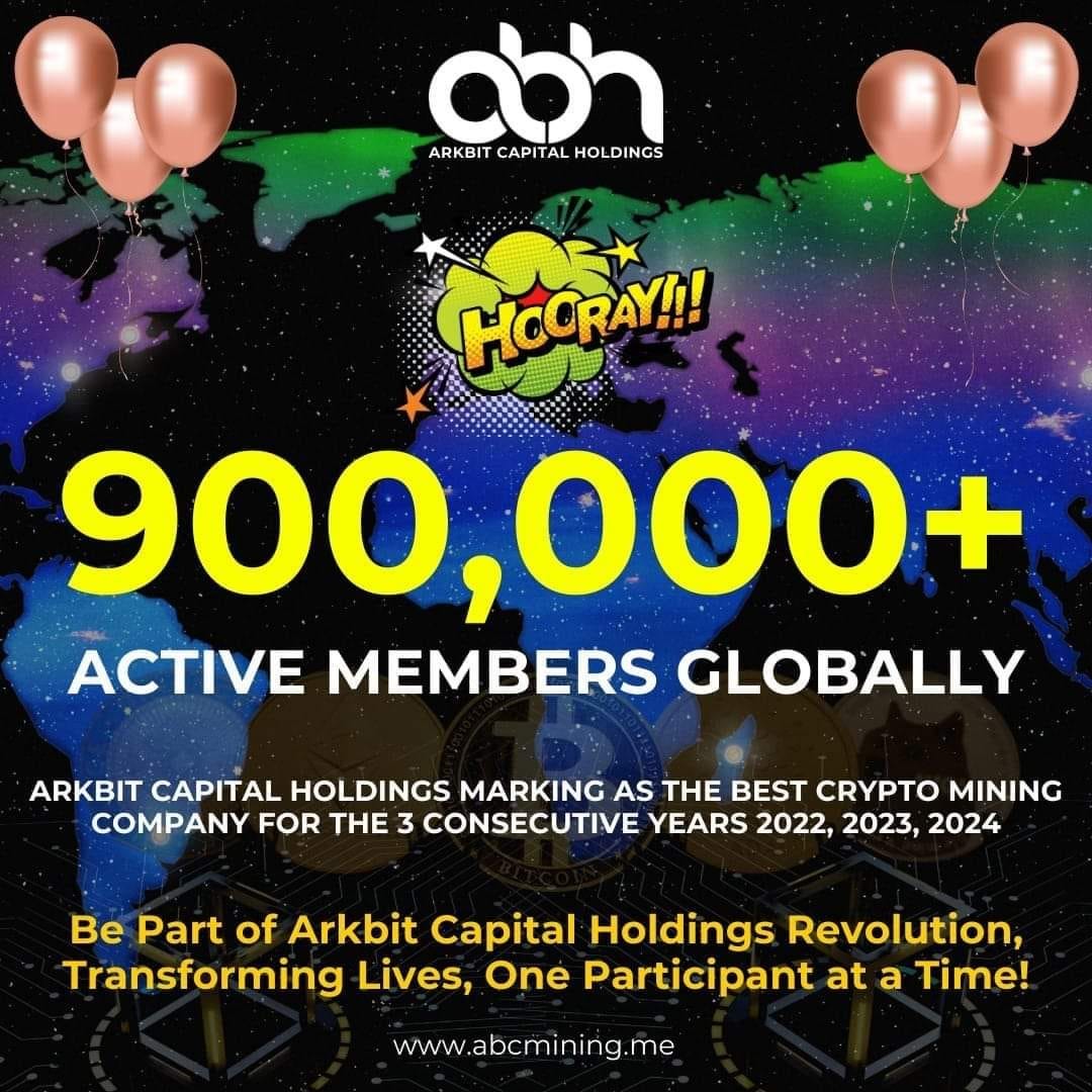 🚀🎉 We're excited to share that ArkBit has over 900,000 active members ...