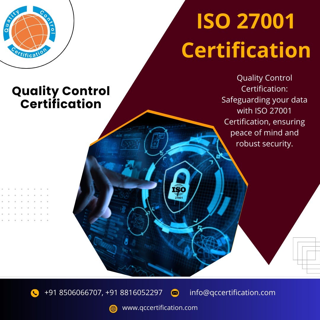 ISO 27001 Certification | Quality Control Certification - Vaibhav Aggarwal - Medium