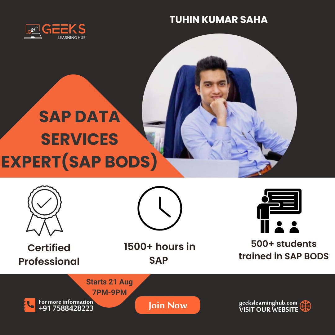 Sap Data Services Bods Training Course Geeks Learning Hub Medium 8018