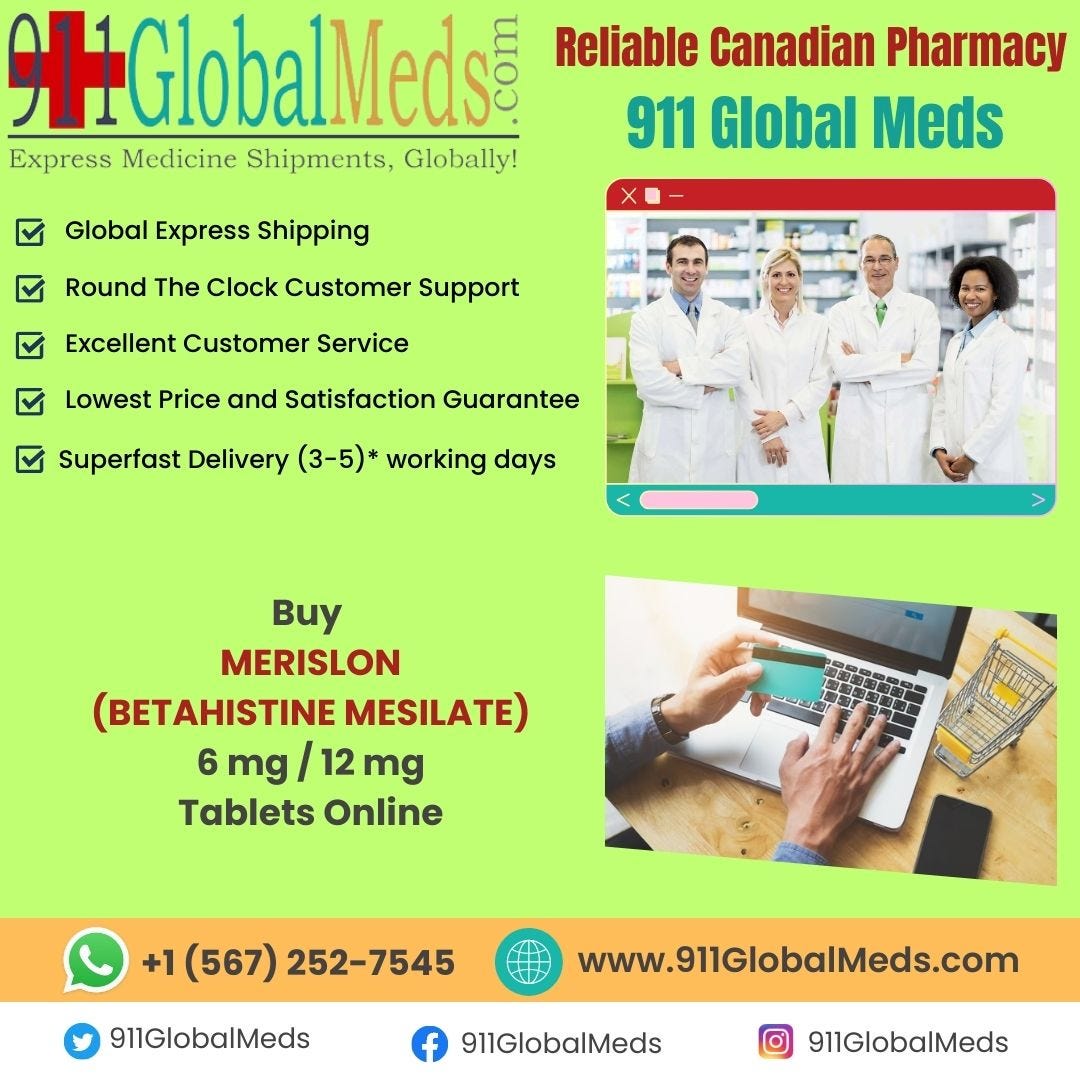 Reliable Canadian Pharmacy — 911 Global Meds — Buy MERISLON - Lewis ...