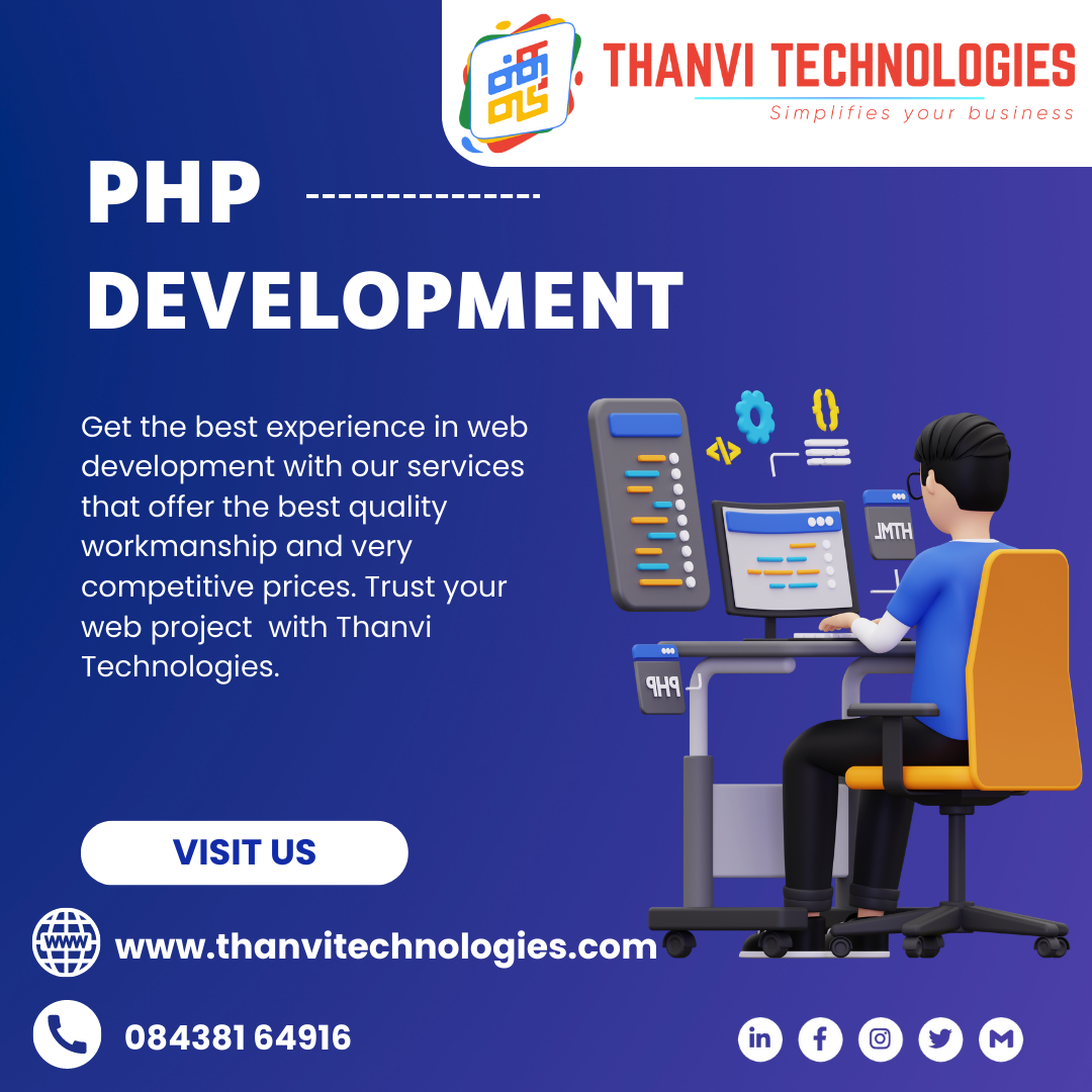 Best PHP web development services in Madurai | Thanvi Technologies ...