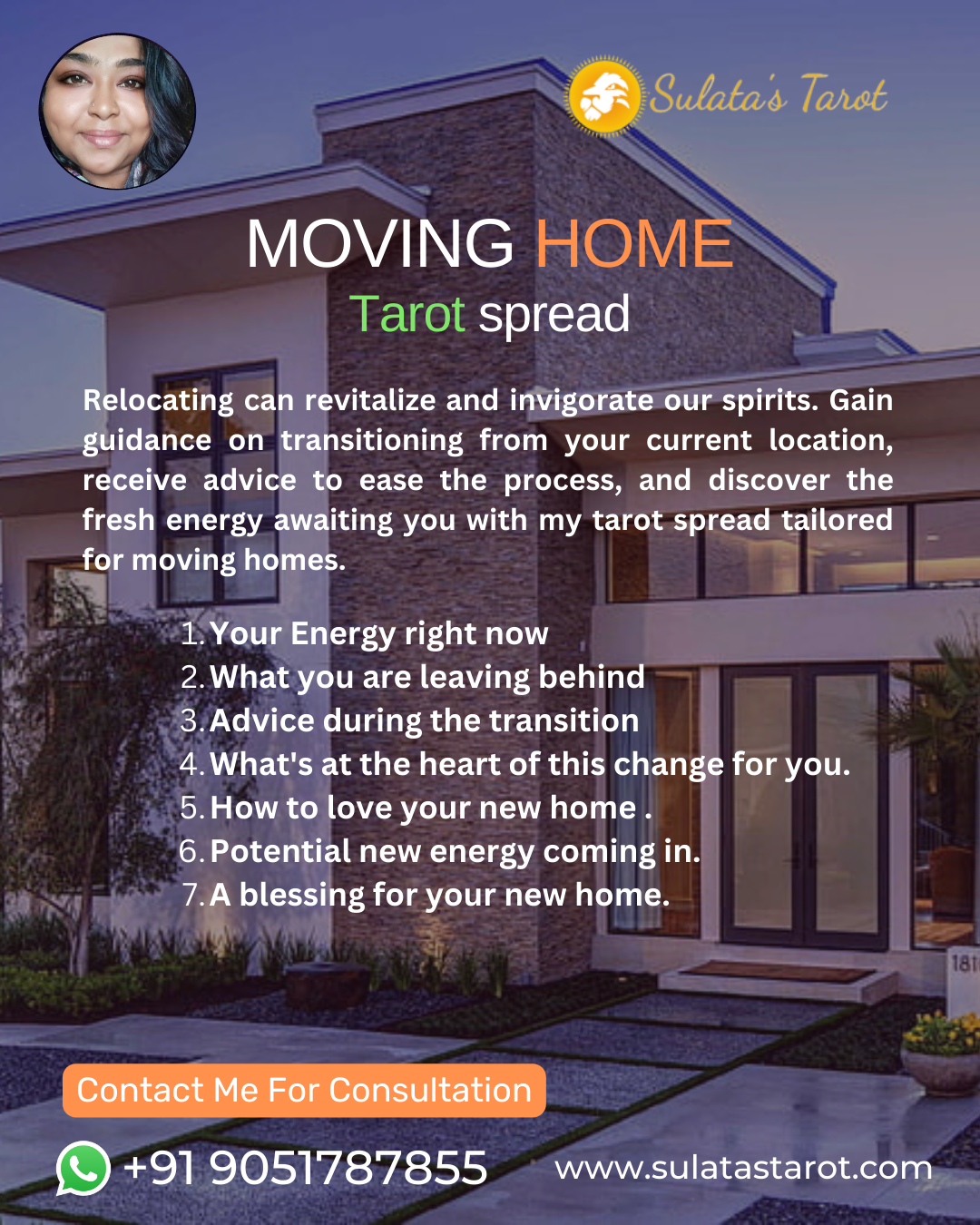 Moving Home Tarot Spread - Sulatas Tarot - Medium