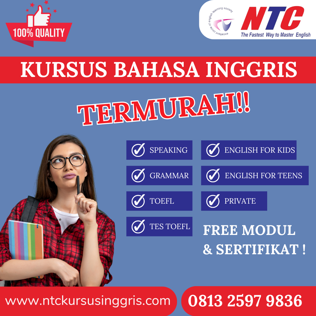 KURSUS BAHASA INGGRIS TERMURAH DI YOGYAKARTA - NTC English Course - Medium