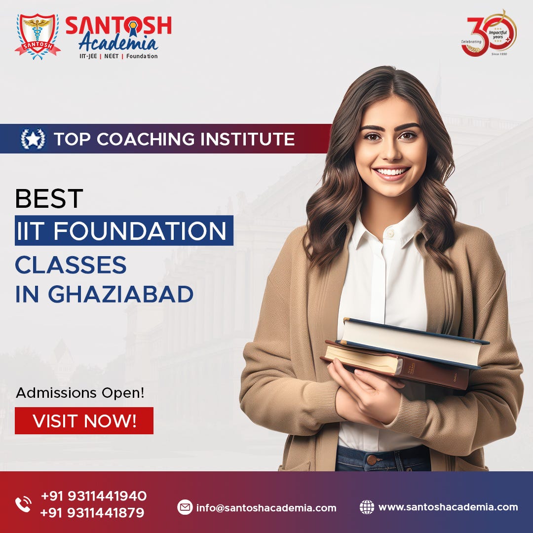 Best IIT foundation Classes in Ghaziabad - Santosh Academia - Medium