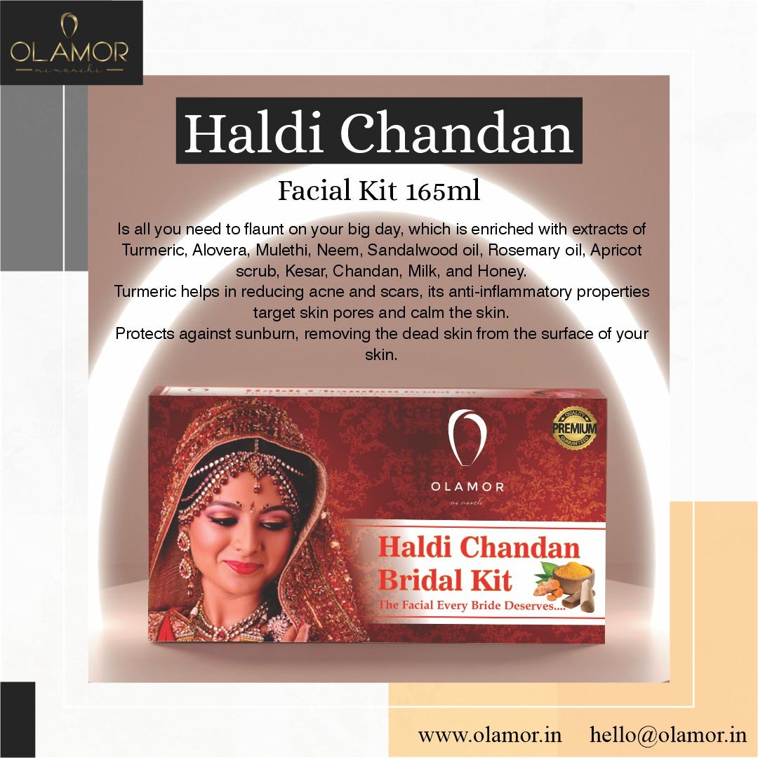 OLAMOR HALDI CHANDAN FACIAL KIT IN INDIA | by Olamor Cosmetic | Medium