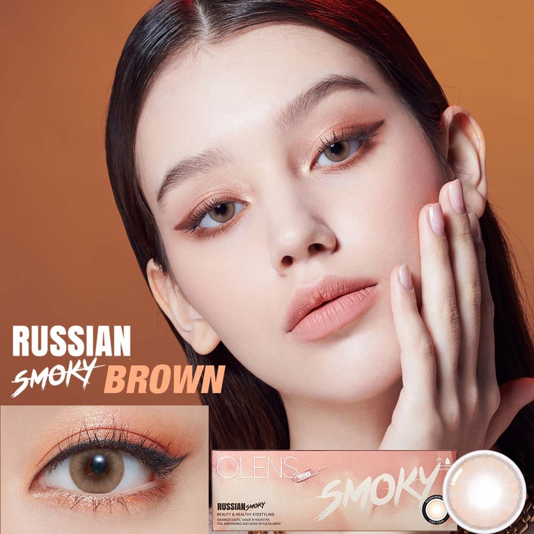 Russian smoky Daily disposable contact lens - Olens India - Medium
