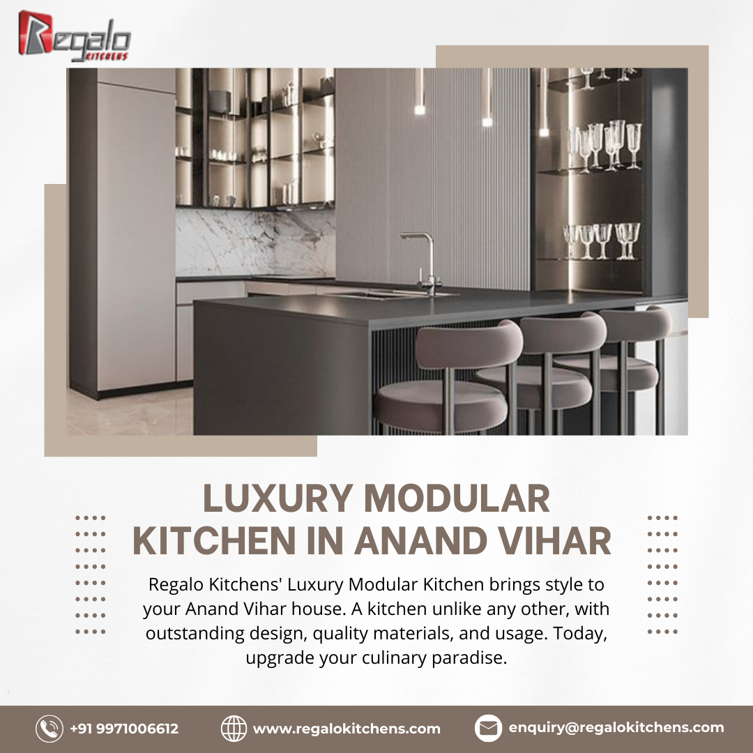 Luxury Modular Kitchen in Anand Vihar - Regalo Kitchens - Medium