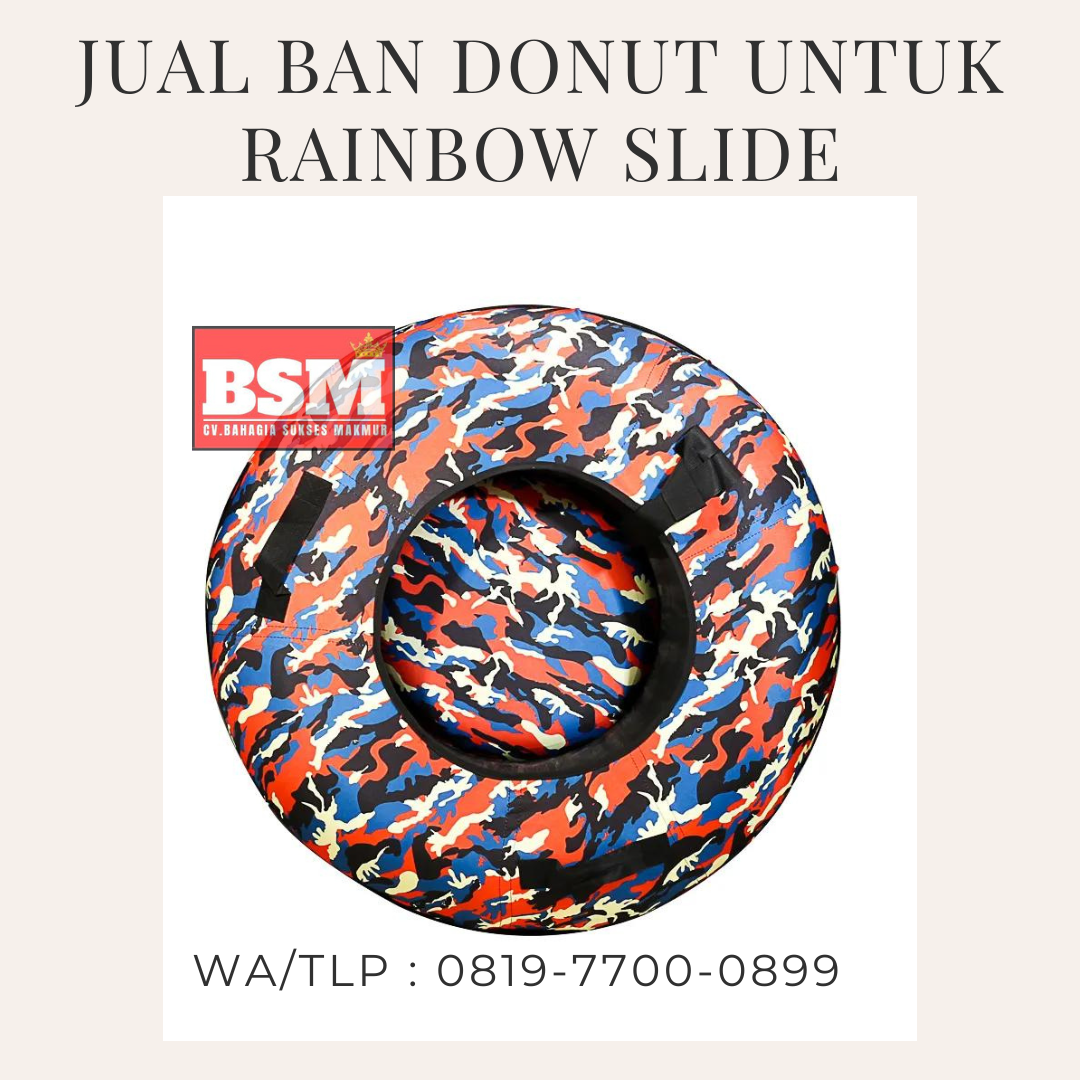 JUAL BAN DONUT RAINBOW SLIDE. Dry Donat Slide Ban atau Ban Tabung Untuk ...