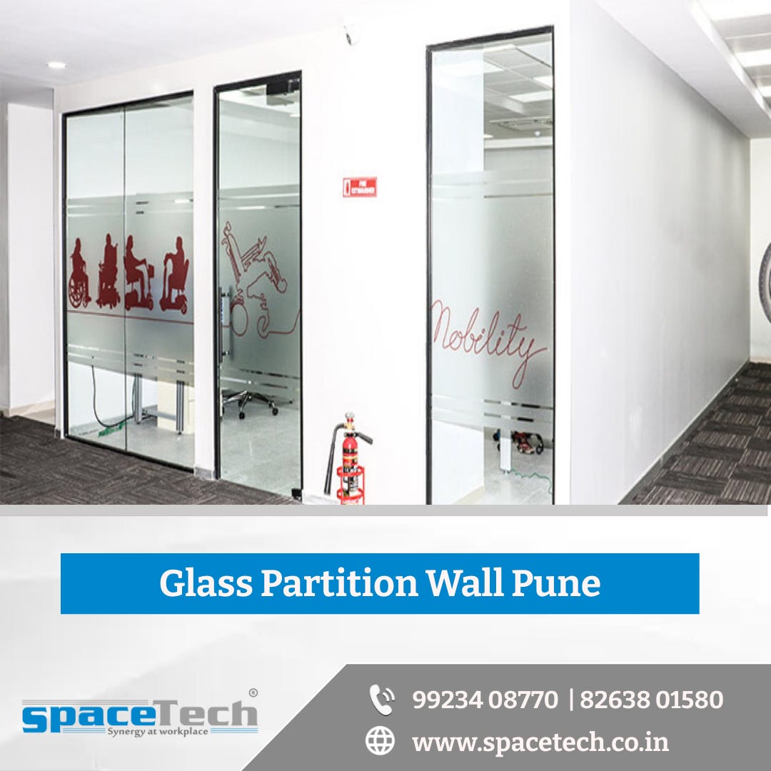 Modular Office Glass Partition Pune - SpaceTech Interior Systems Pvt ...