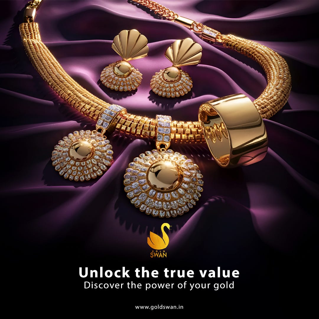 Buy gold without making charges - Gold Swan - Medium