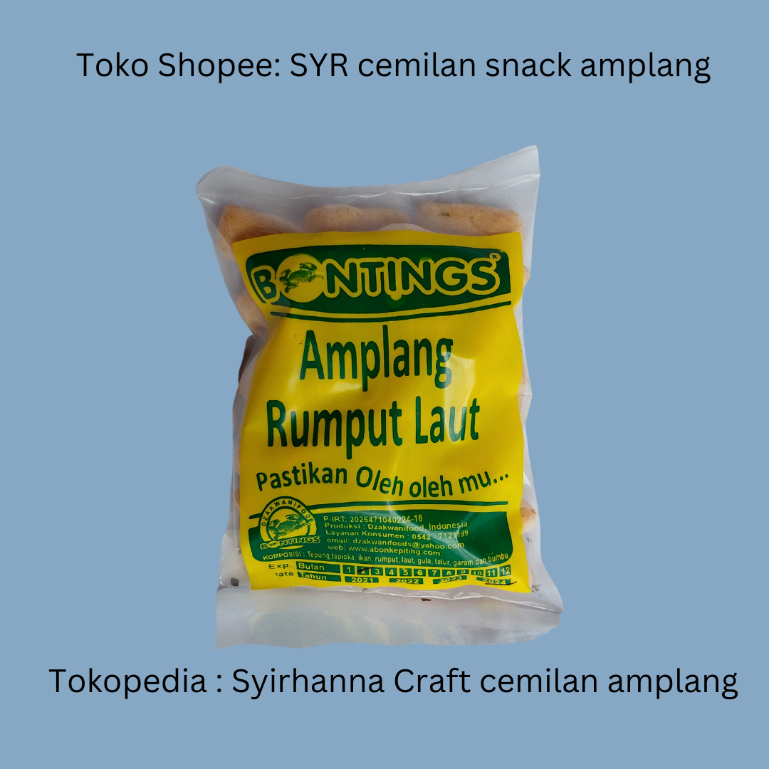 100 GRAM MAKANAN AMPLANG ORIGINAL RASA RUMPUT LAUT, | by SYR | May ...