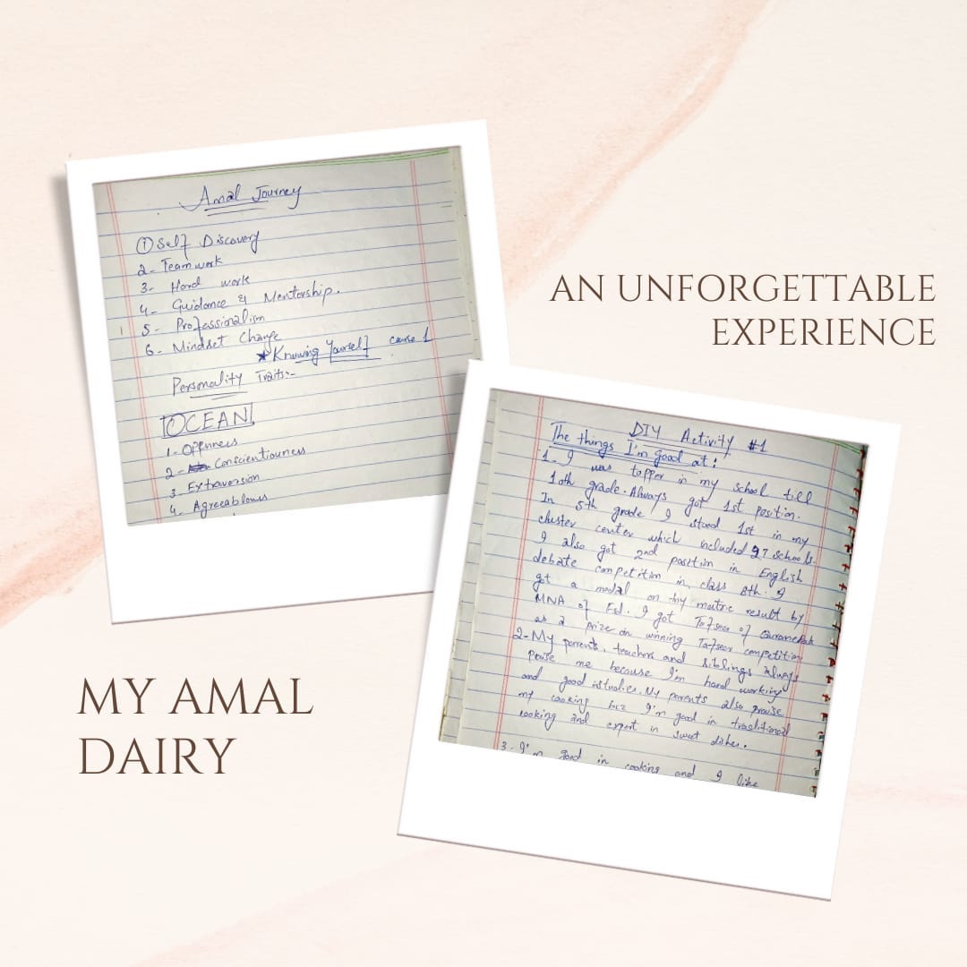 Visualizing My Amal Experience. I’m writing this blog about the project ...