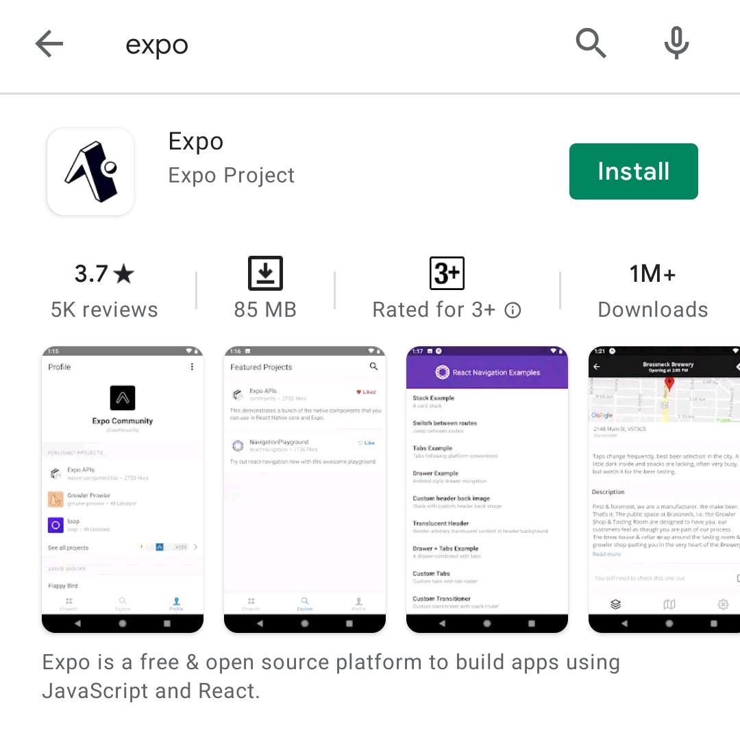 React Expo CLI. Expo is a Framework and best platform… | by Thilini Upeksha | Medium