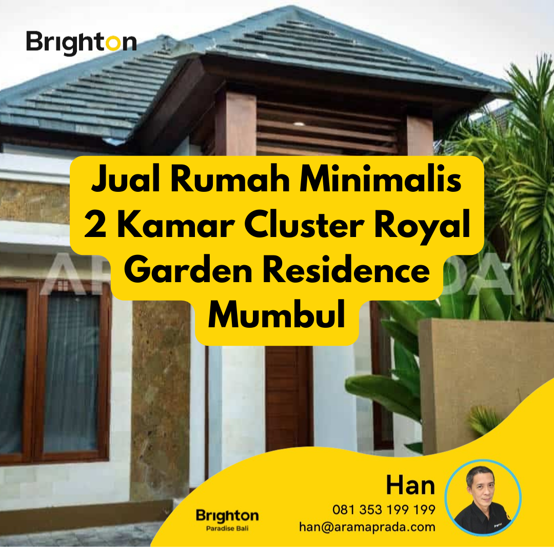 Rumah Impian: Jual Hunian Minimalis 2 Kamar Cluster Eksklusif Royal ...