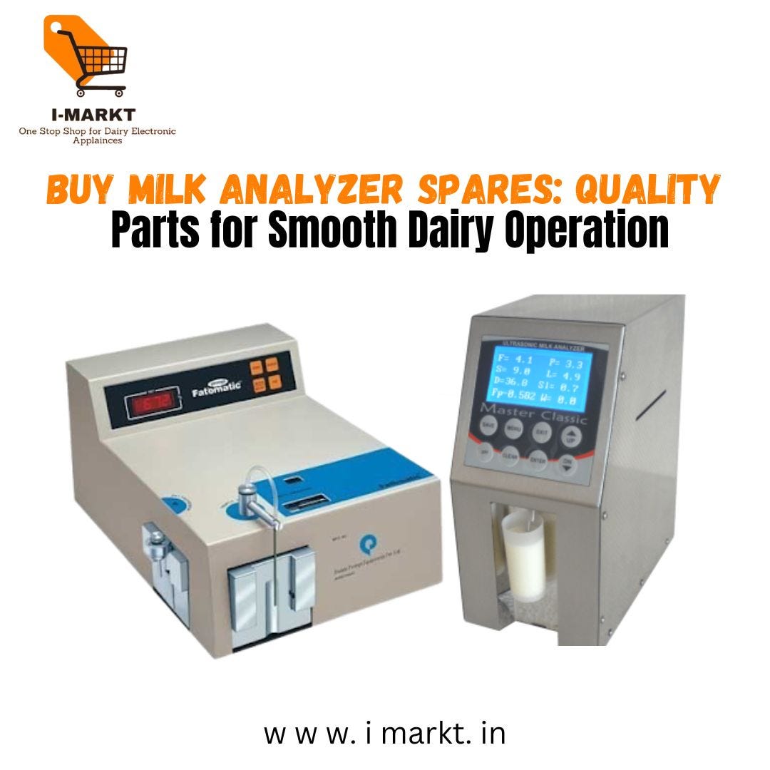 Buy Milk Analyzer Spares: Quality Parts for Smooth Dairy Operation ...