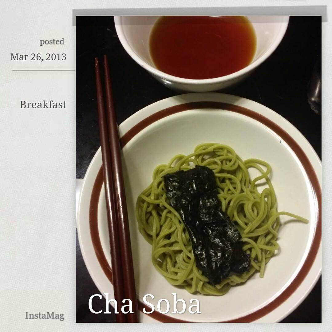 Kickstart Your Day. Quick-fix breakfast CHA SOBA | by The Author of My ...