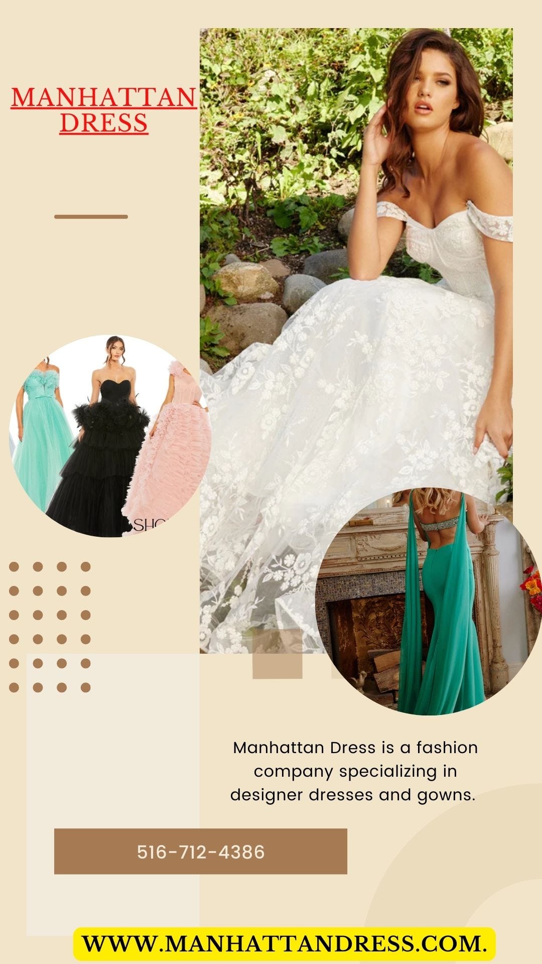 Manhattan Dress — Buy Designer Dresses and Gowns - Mileshovis - Medium