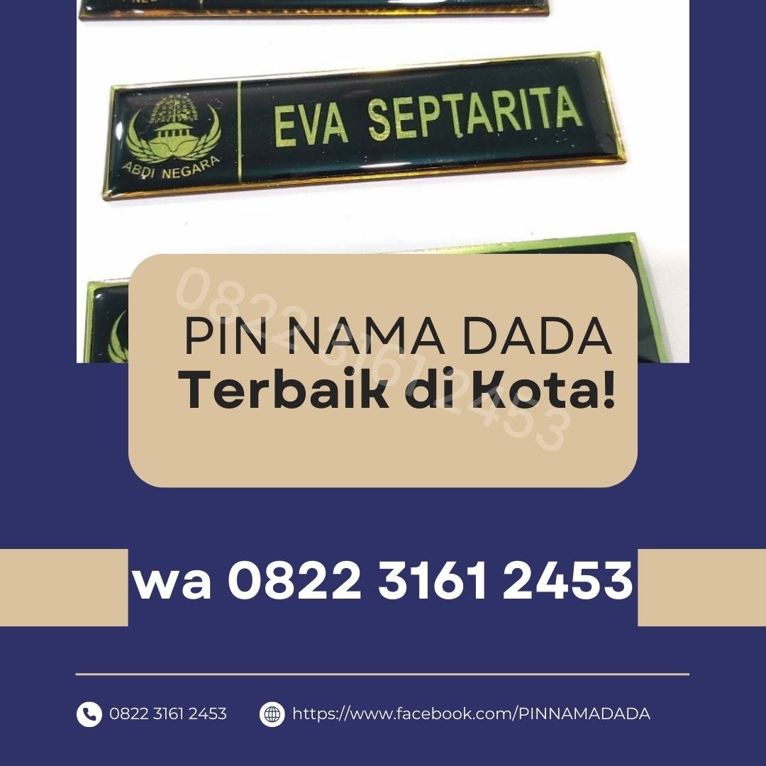 PROMO-WA O822–3161–2453 papan nama dari kayu Toba, Toko Pin Nama Dada ...