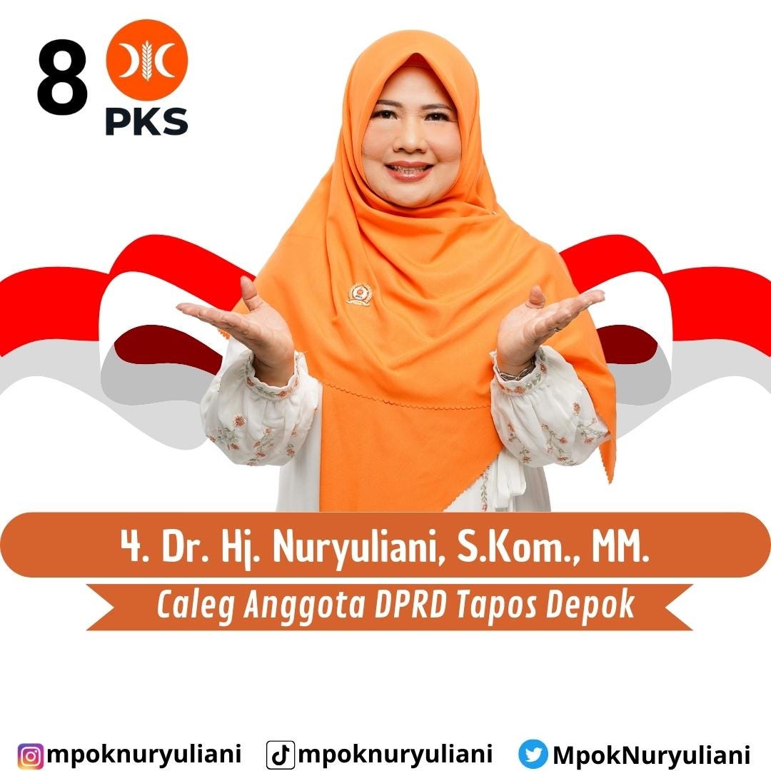 PRIBUMI, Dr Hj Nuryuliani Calon Anggota DPRD Tapos Depok - Calon Anggota DPRD Tapos - Medium