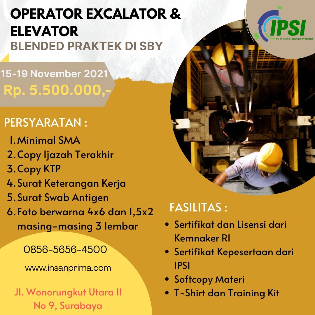 OPERATOR ESCALATOR & ELEVATOR TERAMANAH, WA (0856-5656-4500), OPERATOR ...