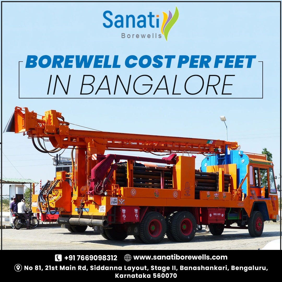 Borewell drilling price per feet in bangalore - Diya gaur - Medium