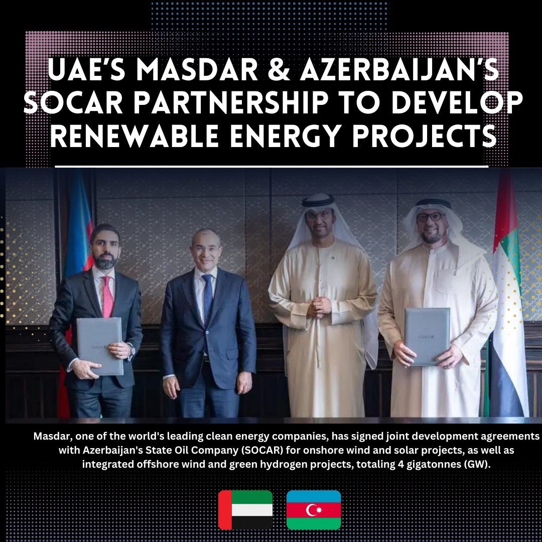 UAE and Azerbaijan Join Forces in Renewable Energy Push: Masdar and ...