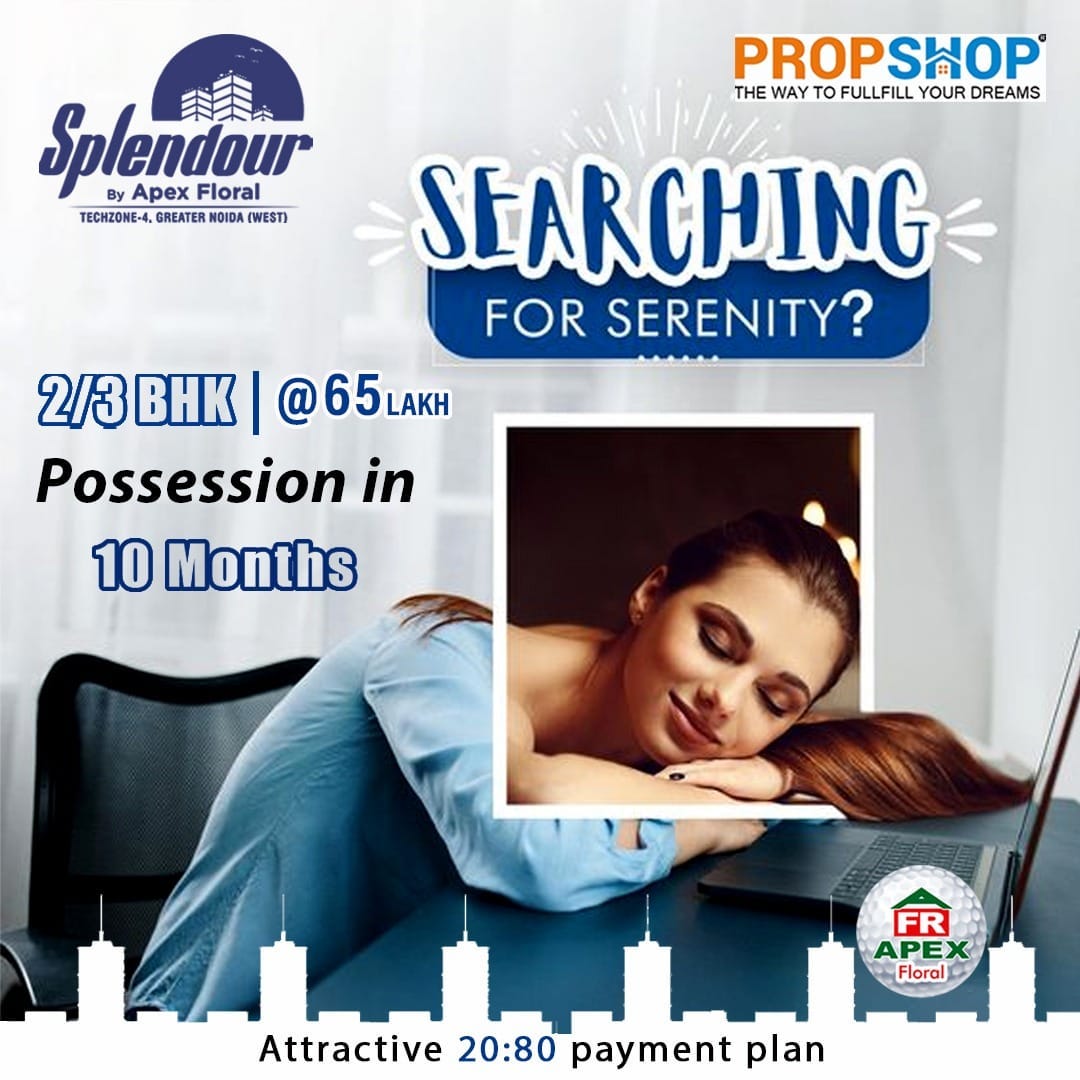 Apex Splendour is best residential project in Techzone-4 Greater Noida West . Apex Splendour ...