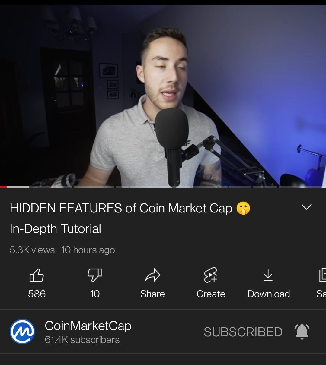 CoinMarketCap is officially on @YouTube Know CMC Features, News, Coins ...