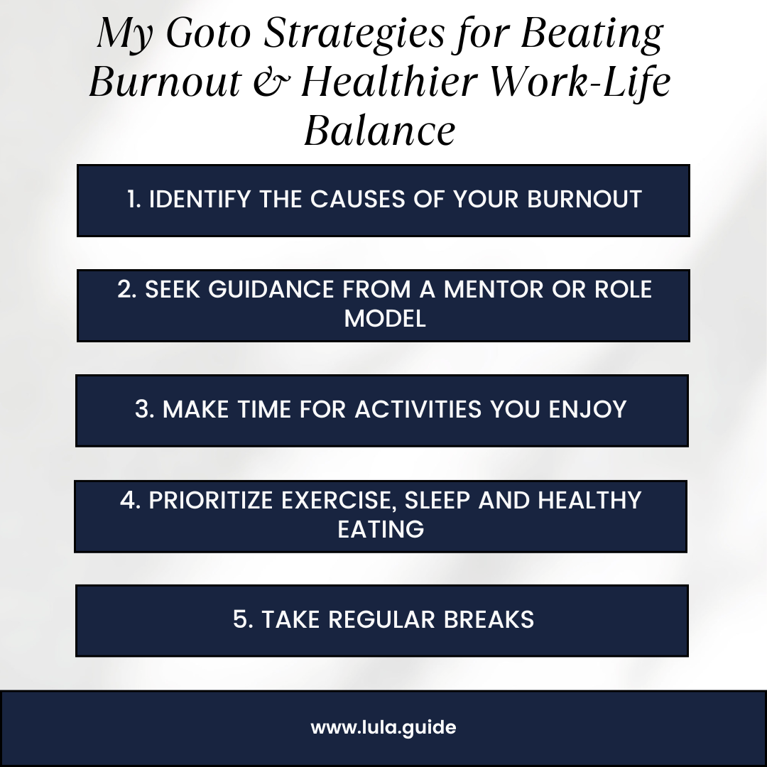 My Goto Strategies for Beating Burnout & Healthier Work-Life Balance ...