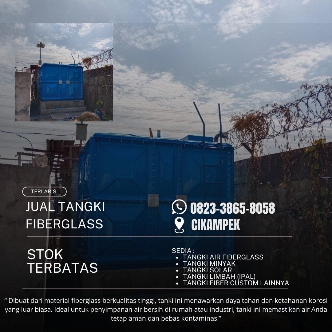 HP/WA : 0823–3865–8058, BERKUALITAS ! Tangki Penyimpanan Air Bersih di Cikampek Jabar | by ...