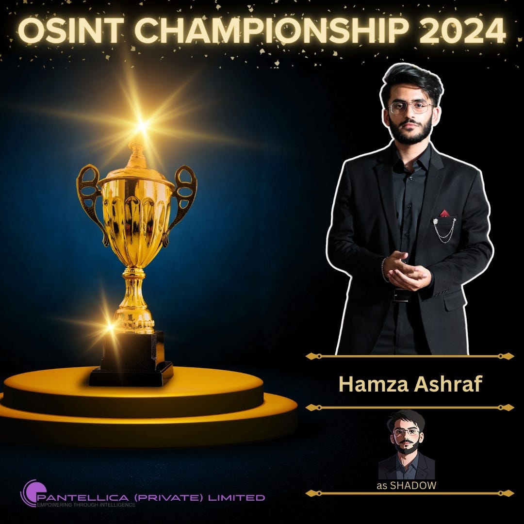Hamza Ashraf wins the Pantellica OSINT Championship (2024) | by Zaki Khalid | Medium