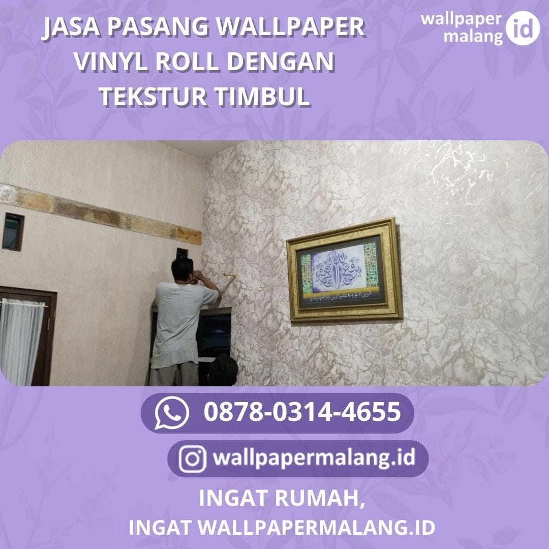 waJASA PASANG WALLPAPER VINYL ROLL DENGAN TEKSTUR TIMBUL - jasa ...