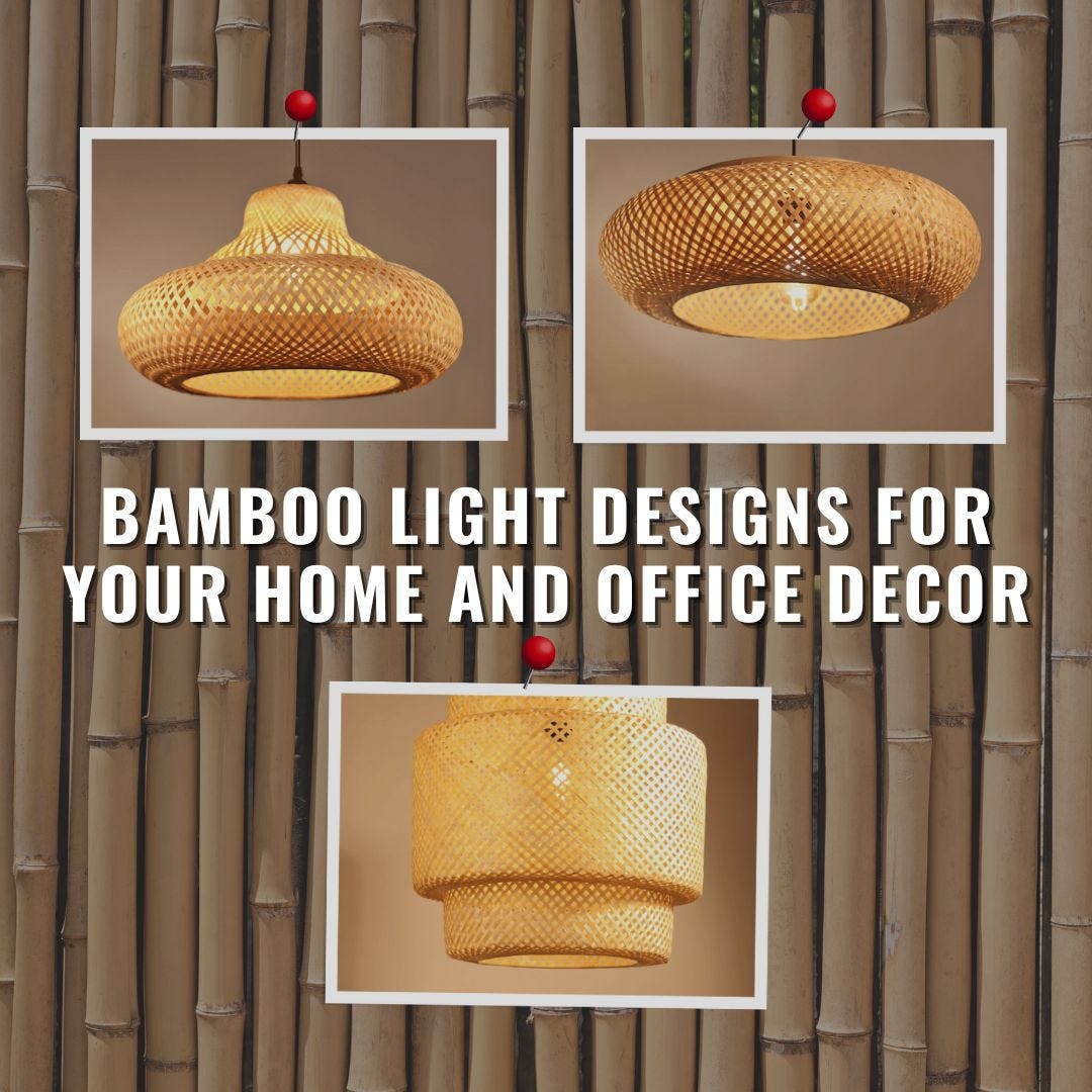 A Journey through Exquisite Bamboo Light Designs for Your Home and ...
