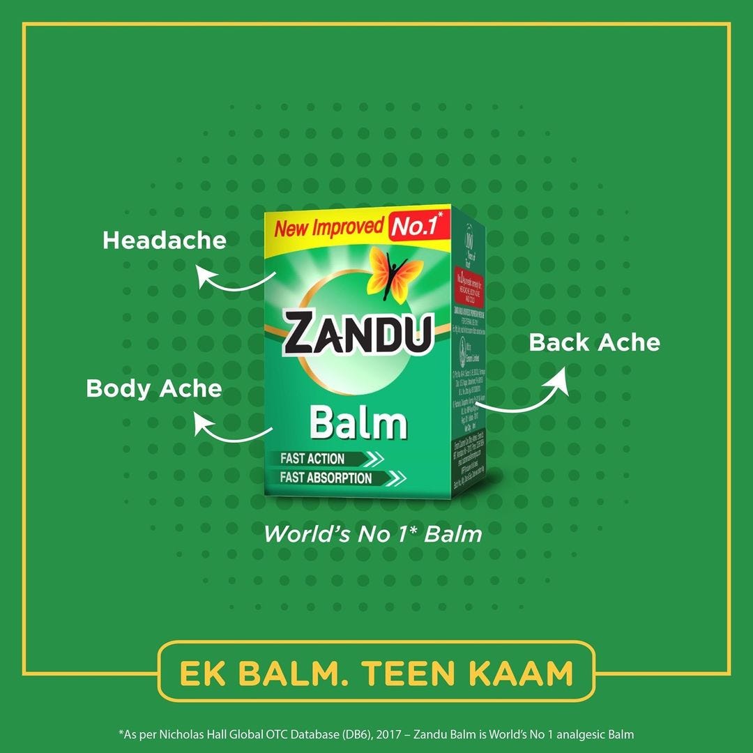 Zandu Balm |muscle pain | joint pain relief |body pain relief | by ajay ...