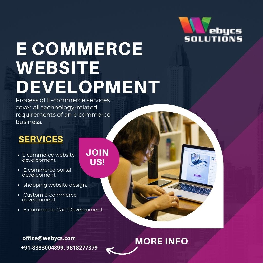 Ecommerce Web Development Services — Team Webycs - Anupama Rao - Medium