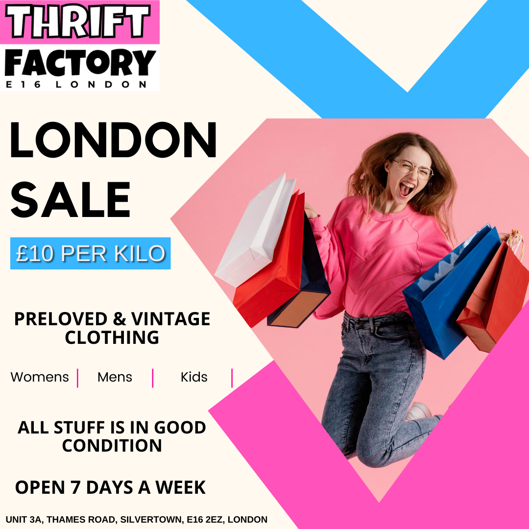 Thrift Factory London Biggest £10 Kilo Sale - Thriftfactoryuk - Medium