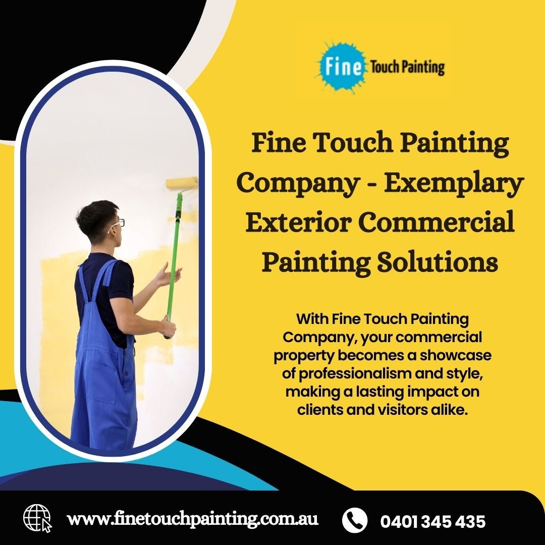 Fine Touch Painting Company — Exemplary Exterior Commercial Painting ...