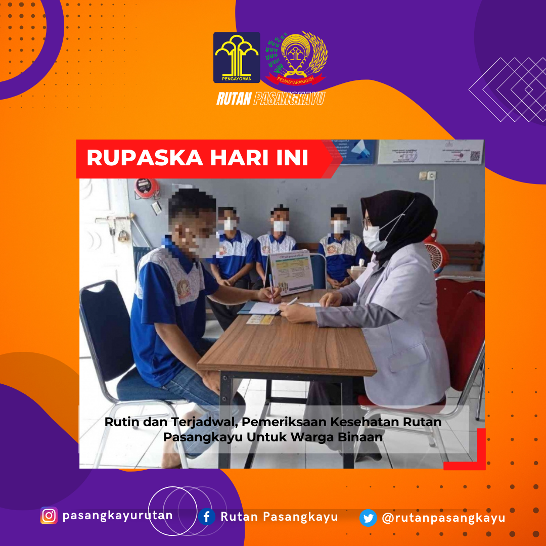 Rutin dan Terjadwal, Pemeriksaan Kesehatan Rutan Pasangkayu Untuk Warga ...