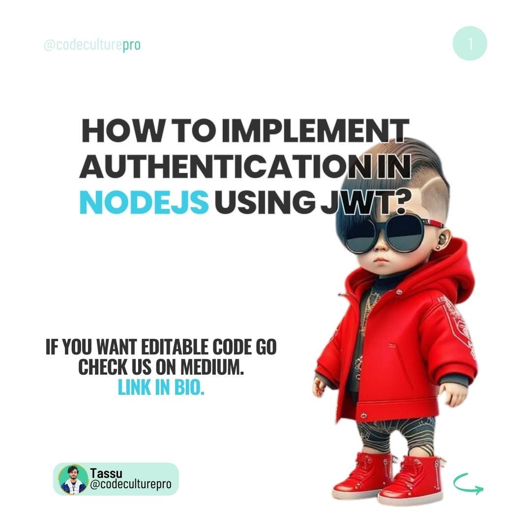 How to implement Authentication in Nodejs using JWT | by Tasadduq Ali ... How to implement Authentication in Nodejs using JWT | by Tasadduq Ali ...