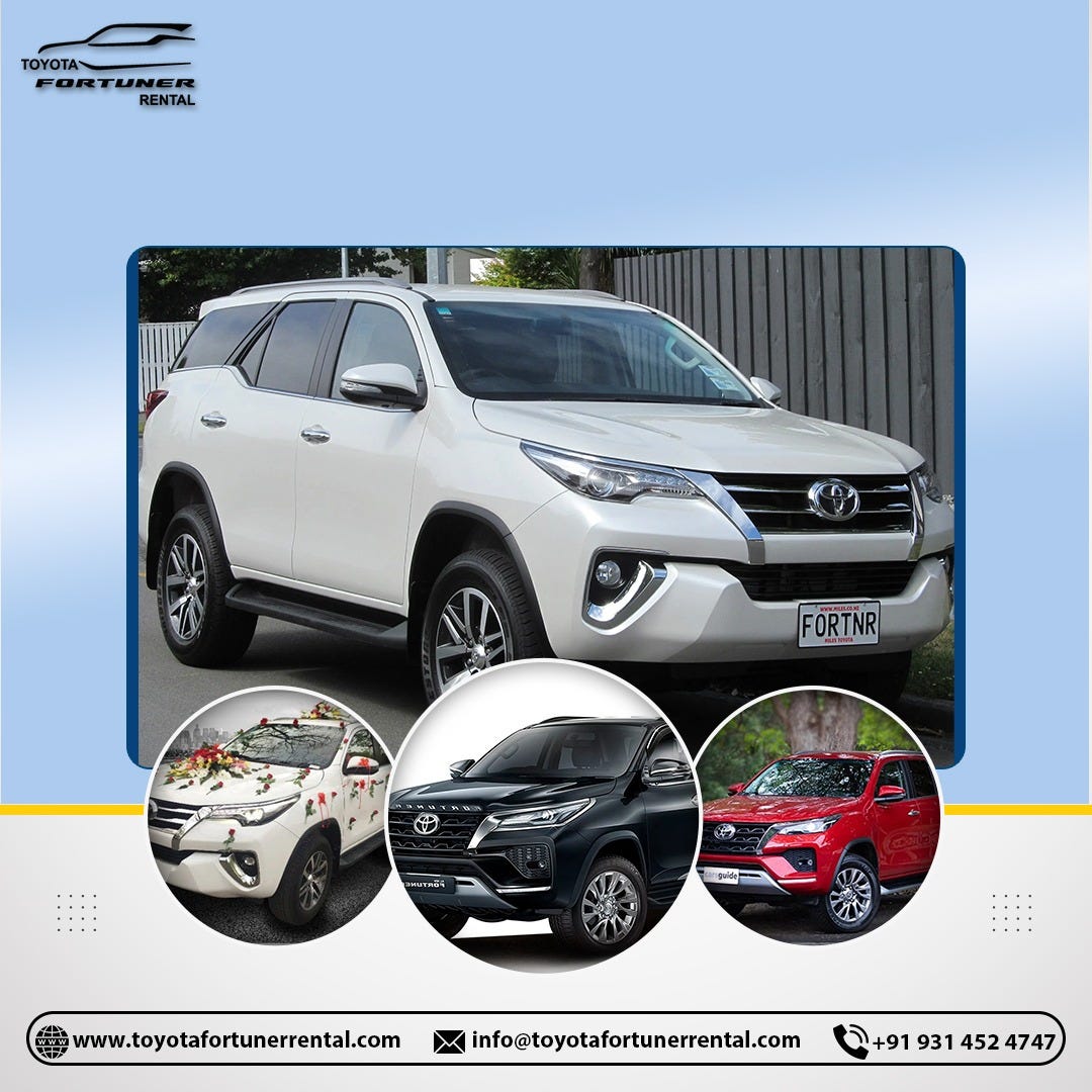 Fortuner car rental in jaipur - Toyota Fortuner Rental - Medium